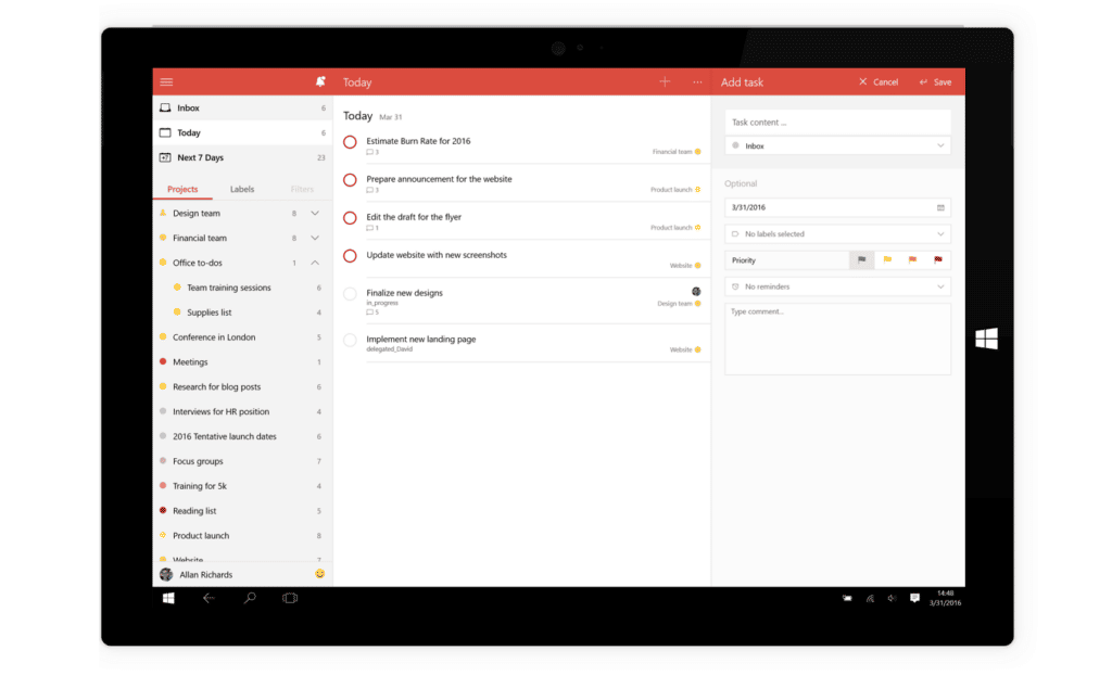 Todoist évolue et dévoile son application pour Windows 10 — YubiGeek