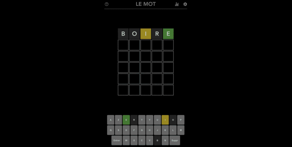 Le Mot : l'adaptation de Wordle en français qui va percer - YubiGeek