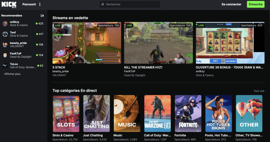 Kick : la plateforme qui veut concurrencer Twitch